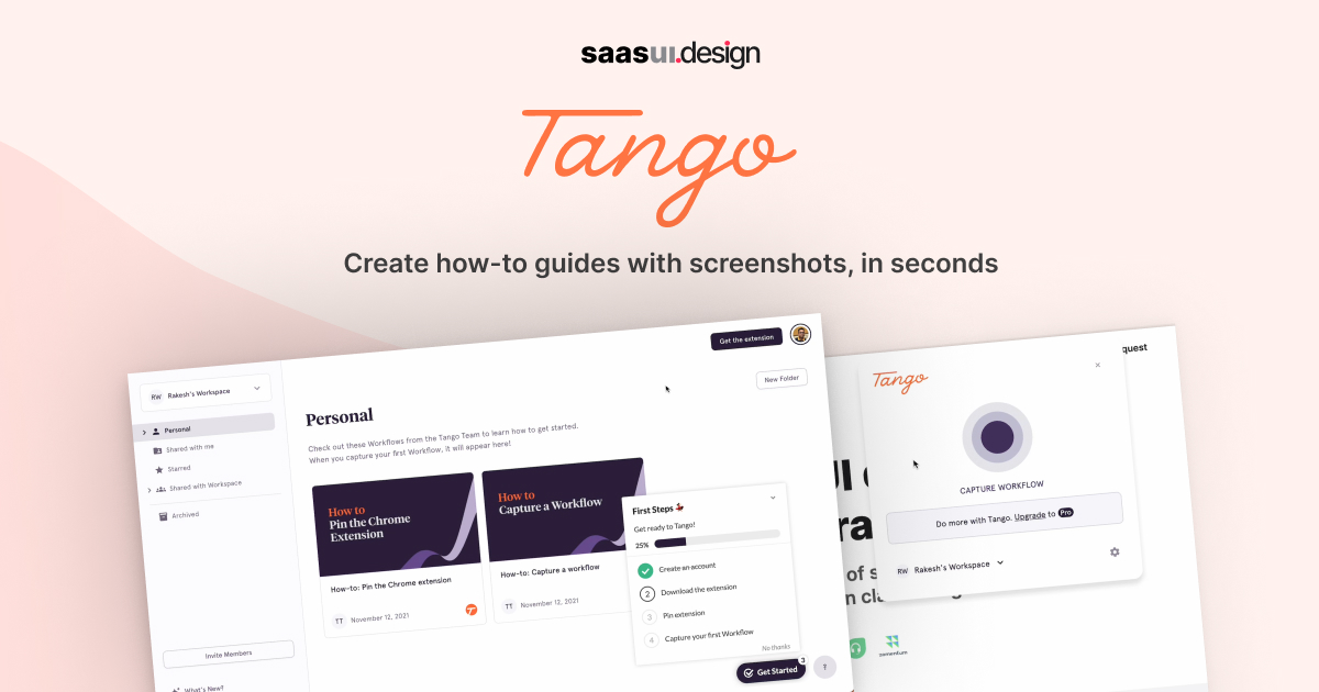 Tango | UI, UX Design | SaaS | Application Design | saas ui